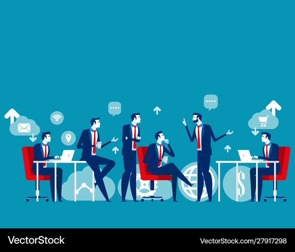 Business meeting concept Royalty Free Vector Image