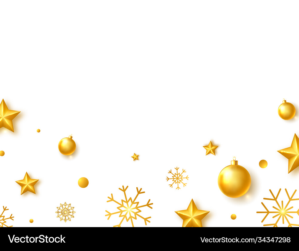 Celebration background with bright gold balls Vector Image