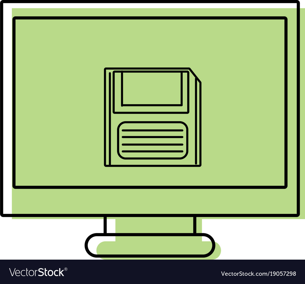 Color computer technology with screen and diskette