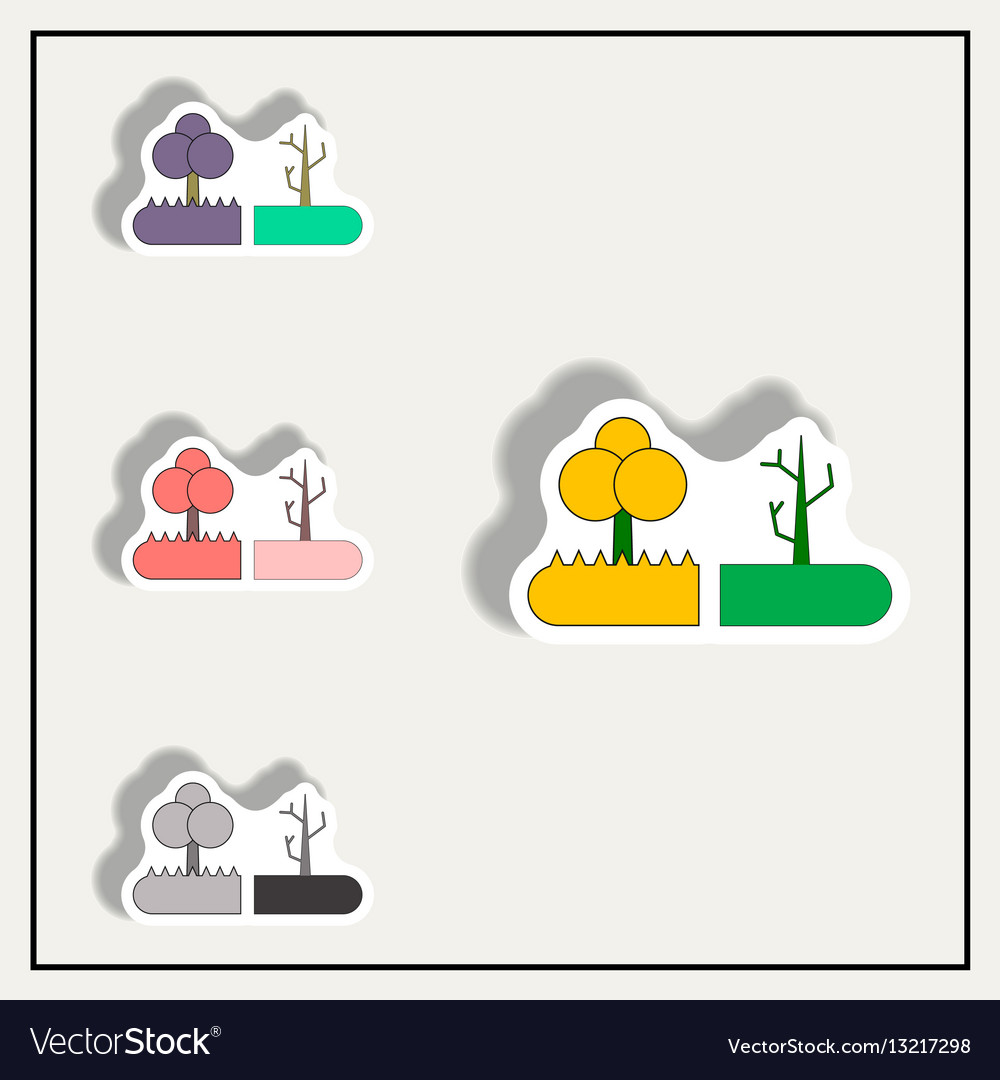 Drought and trees drought effects on plants Vector Image Drought and trees drought effects on plants Vector Image