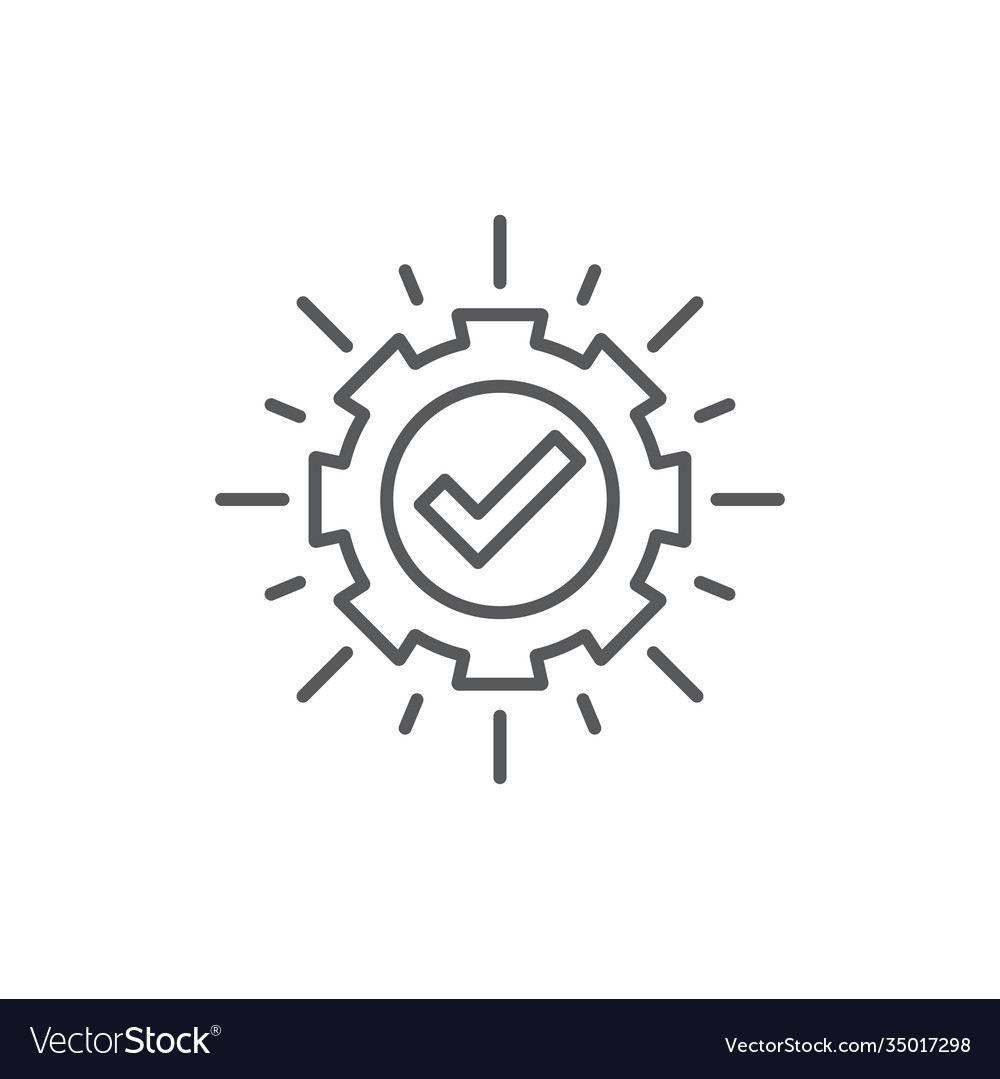 Execution Icon Color Line Outline Sign Linear Vector Image