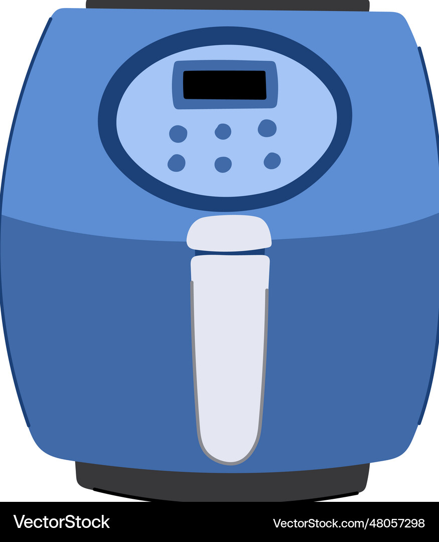 Kitchen fryer cooking cartoon Royalty Free Vector Image