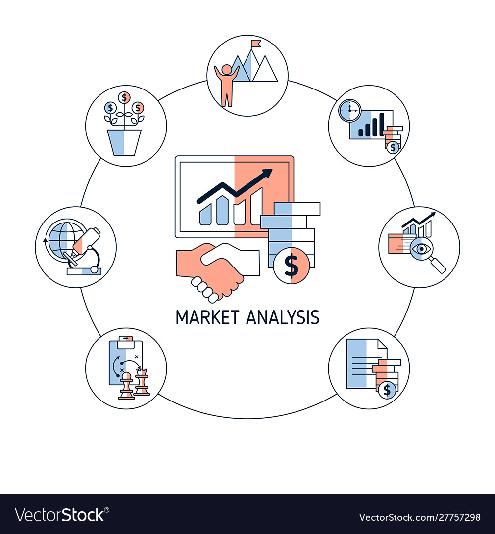 Market analysis concept Royalty Free Vector Image