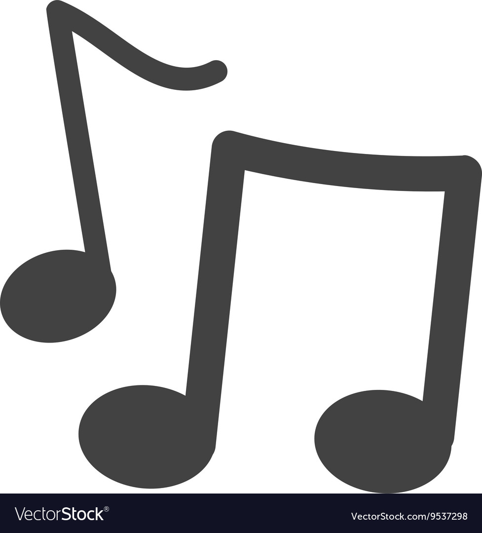 Musical note ii Royalty Free Vector Image - VectorStock