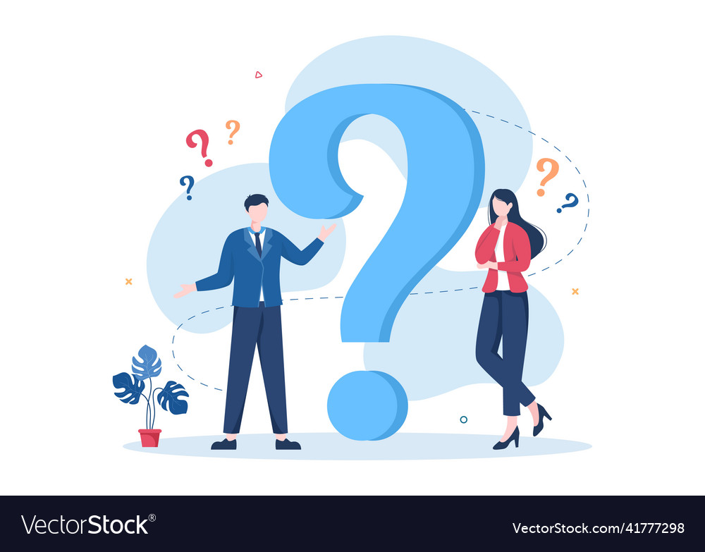 People thinking to make decision problem solving Vector Image