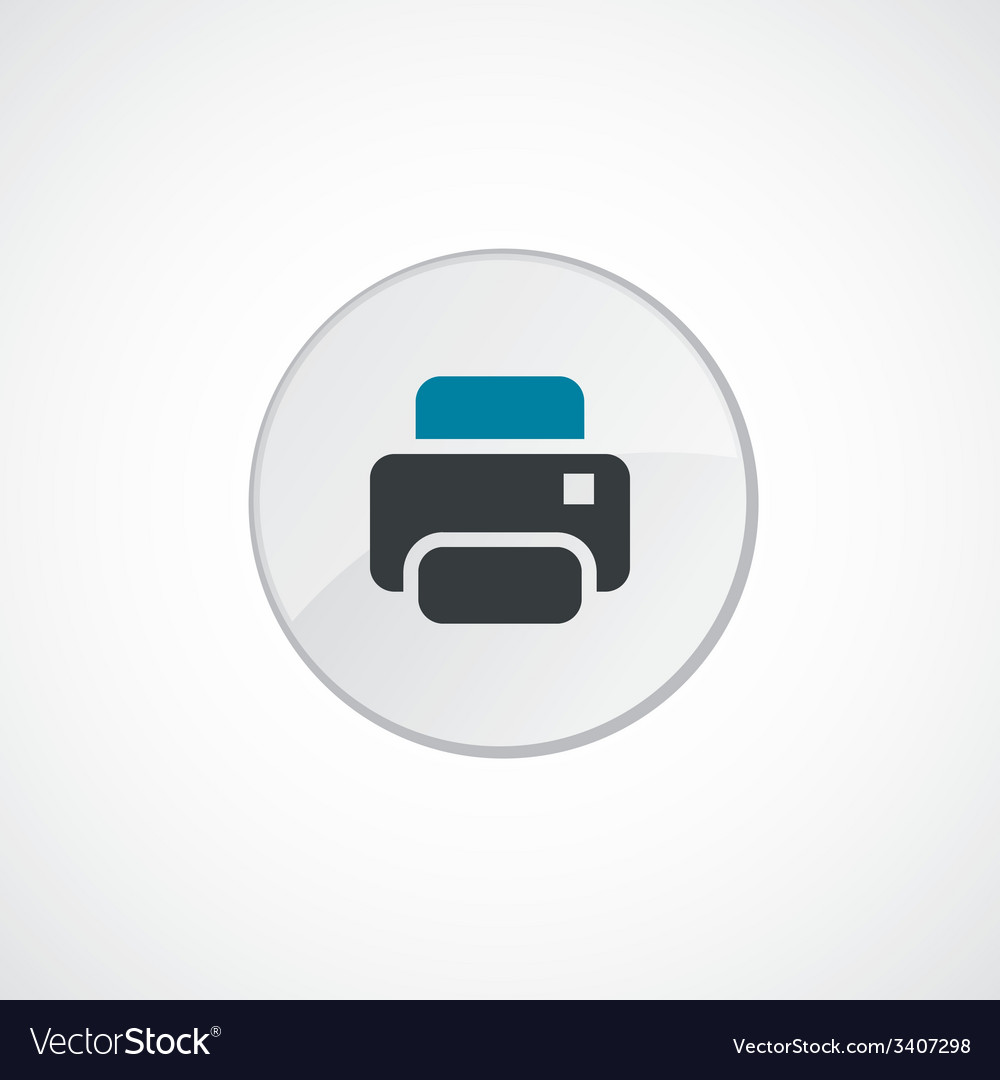 Printer icon 2 colored Royalty Free Vector Image