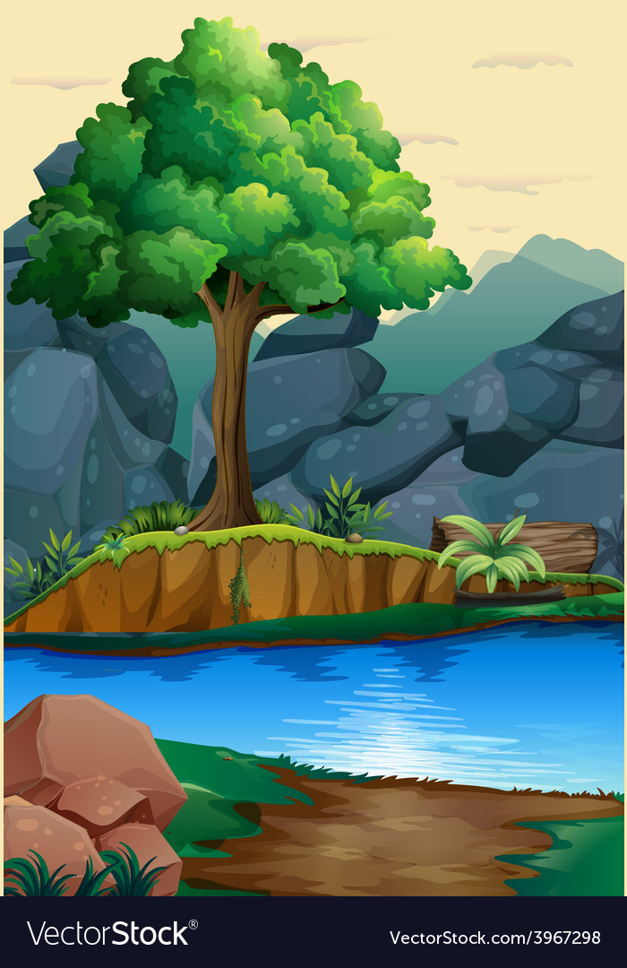 River Royalty Free Vector Image - VectorStock