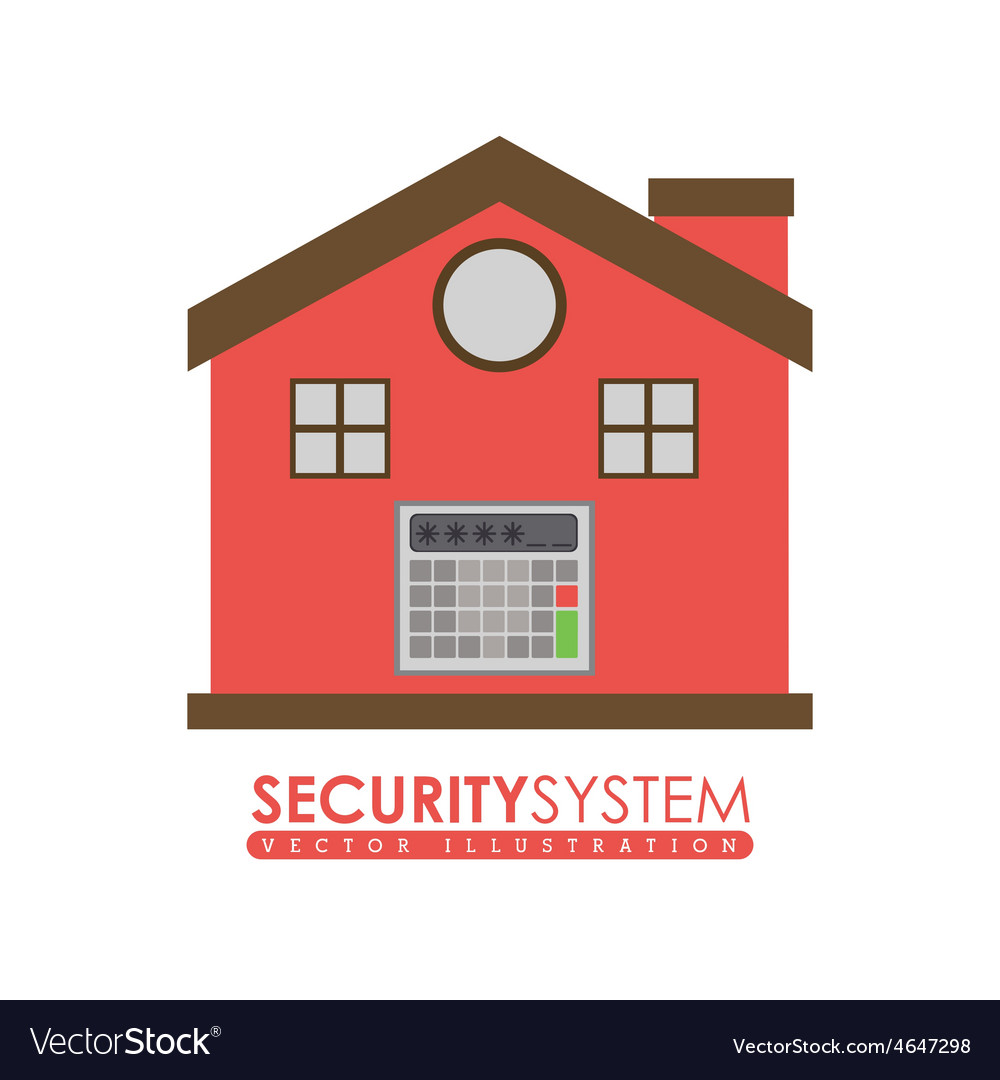 Security system design Royalty Free Vector Image