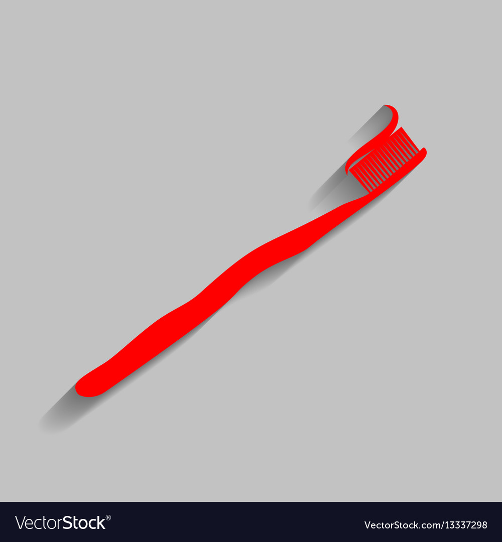 Toothbrush with applied toothpaste portion Vector Image