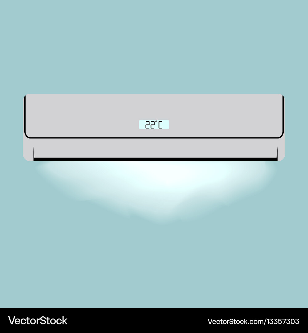 Air conditioner for your design domestic Vector Image