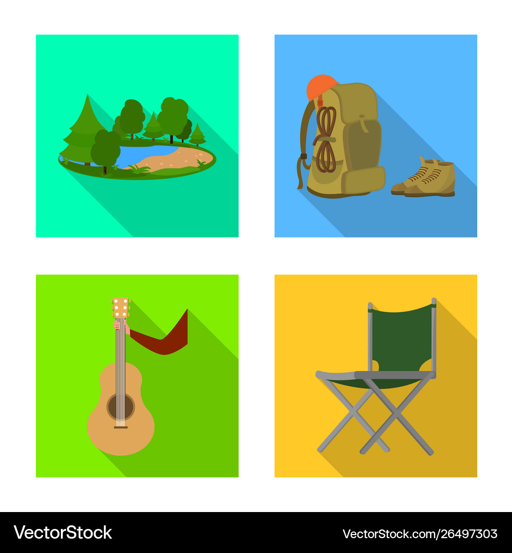 Isolated object tourism and excursions logo Vector Image