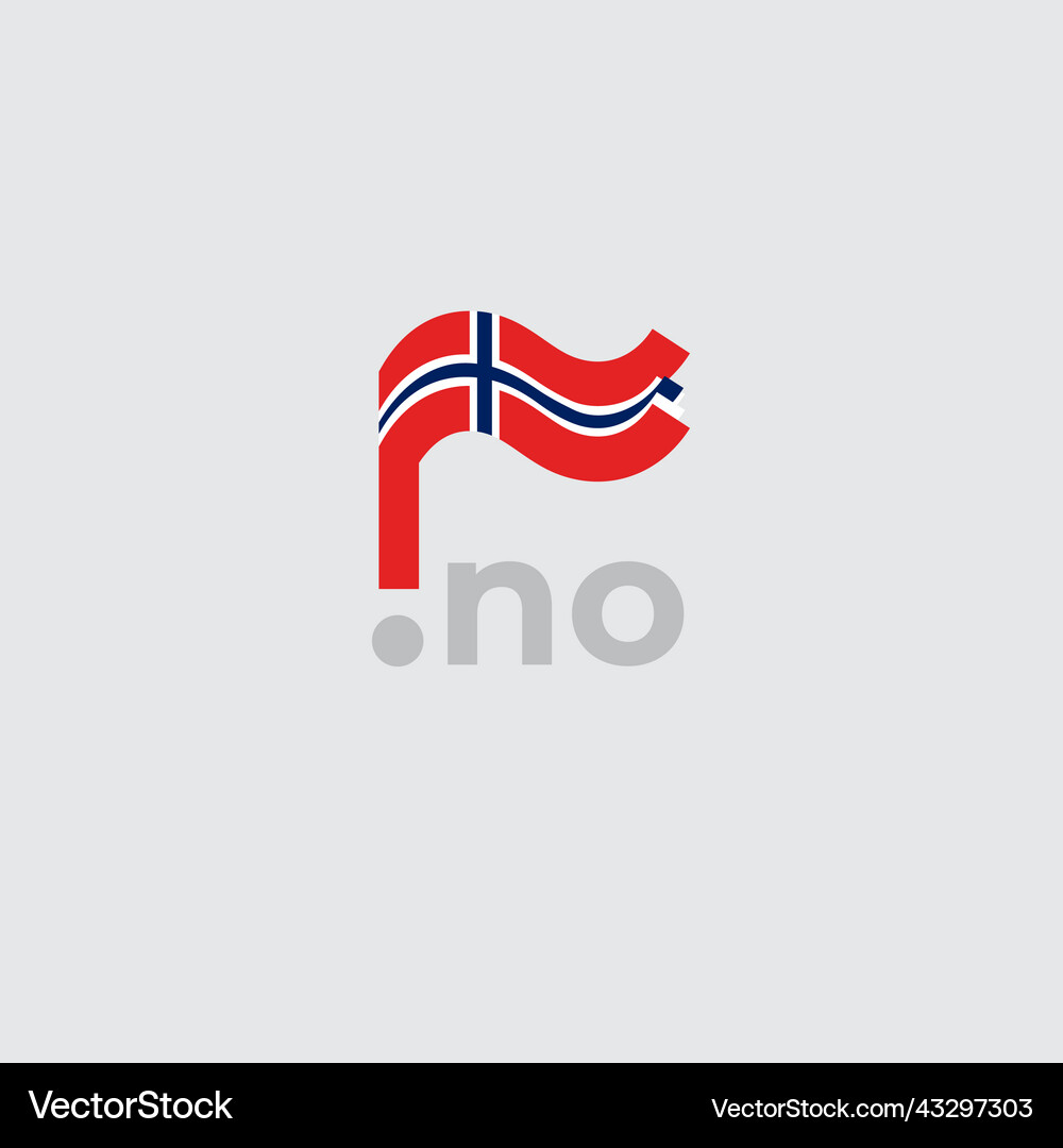 Norway flag icon original simple design norwegian Vector Image