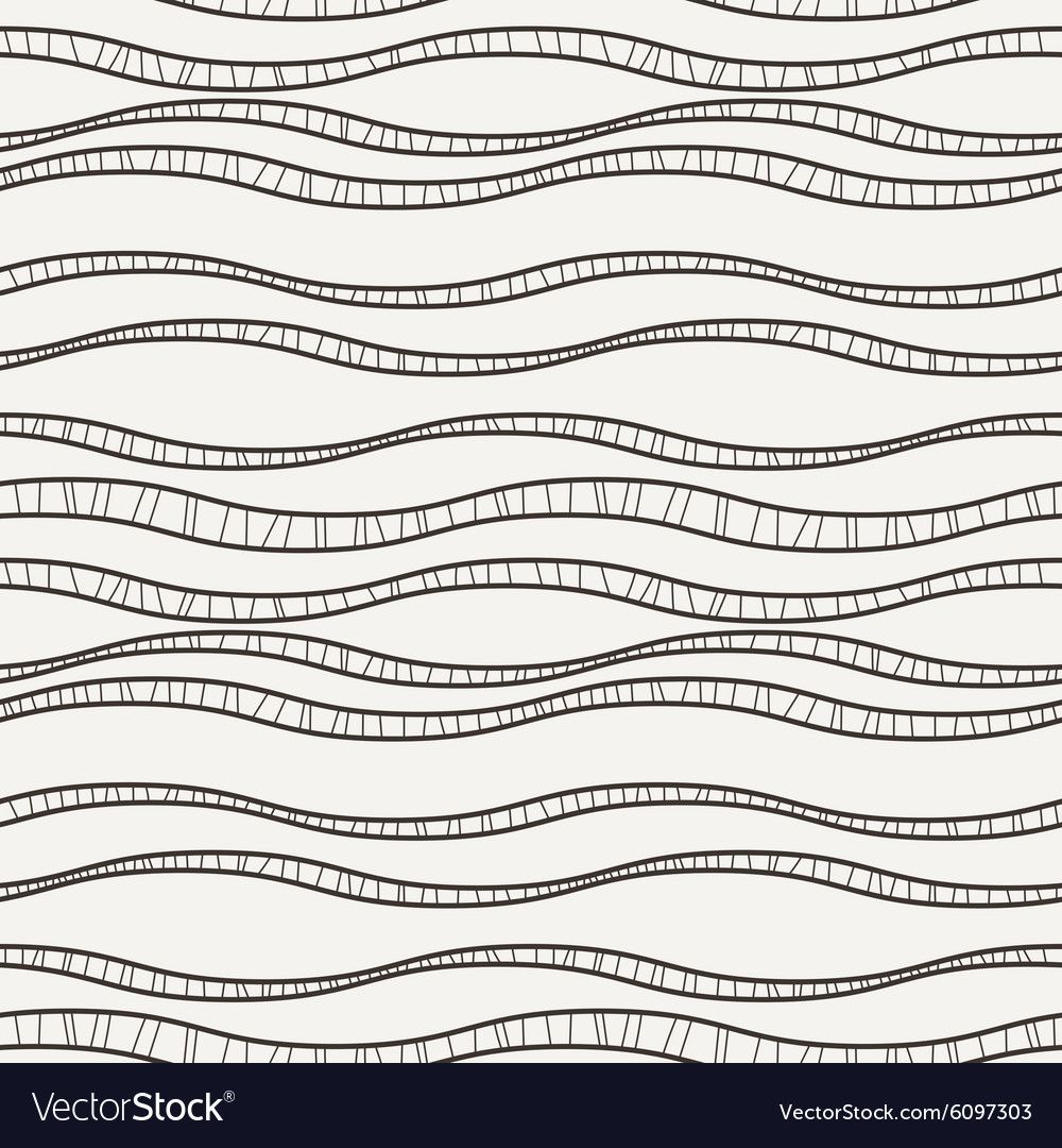 Seamless pattern wavy lines Royalty Free Vector Image