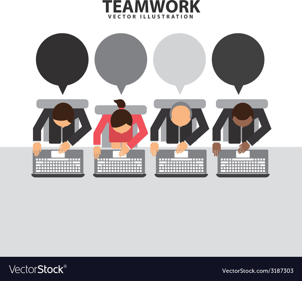 Teamwork design Royalty Free Vector Image - VectorStock