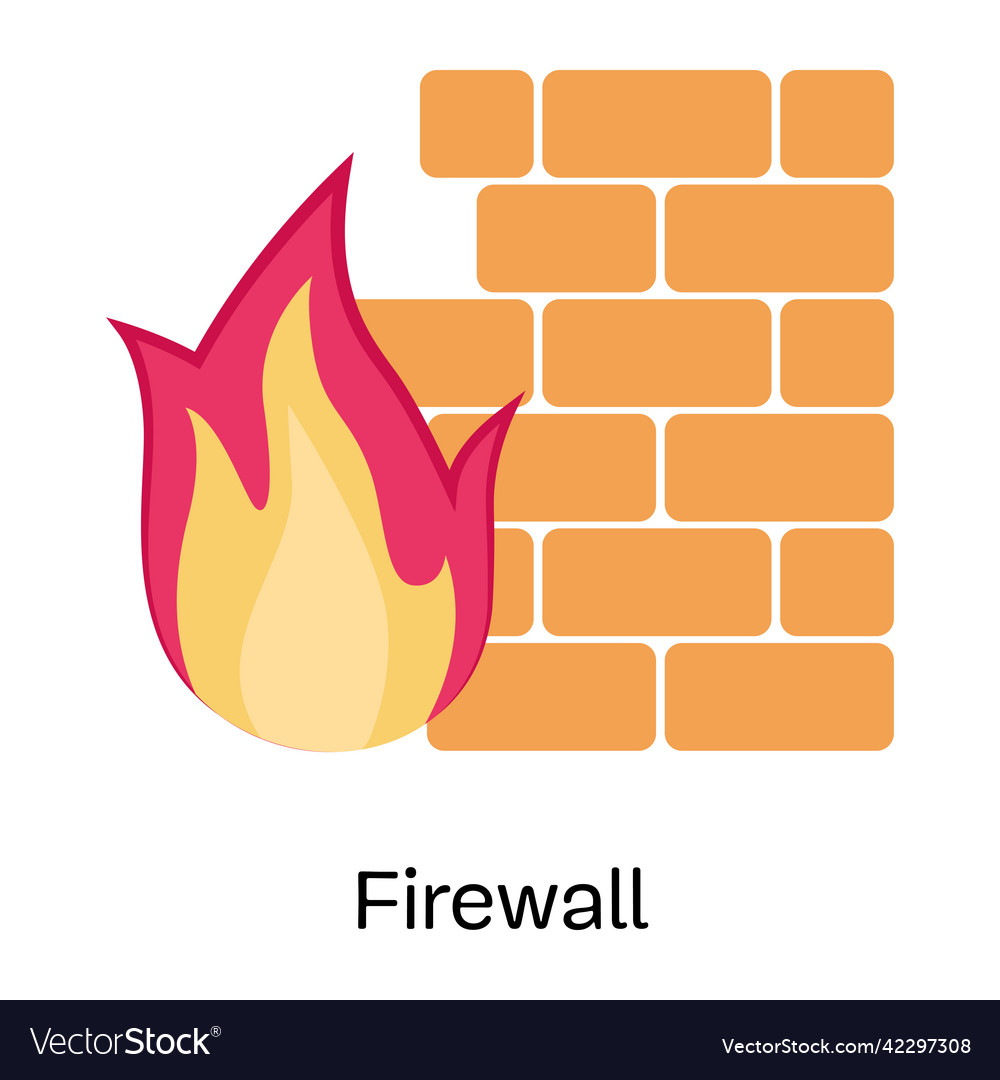 Firewall Royalty Free Vector Image - VectorStock