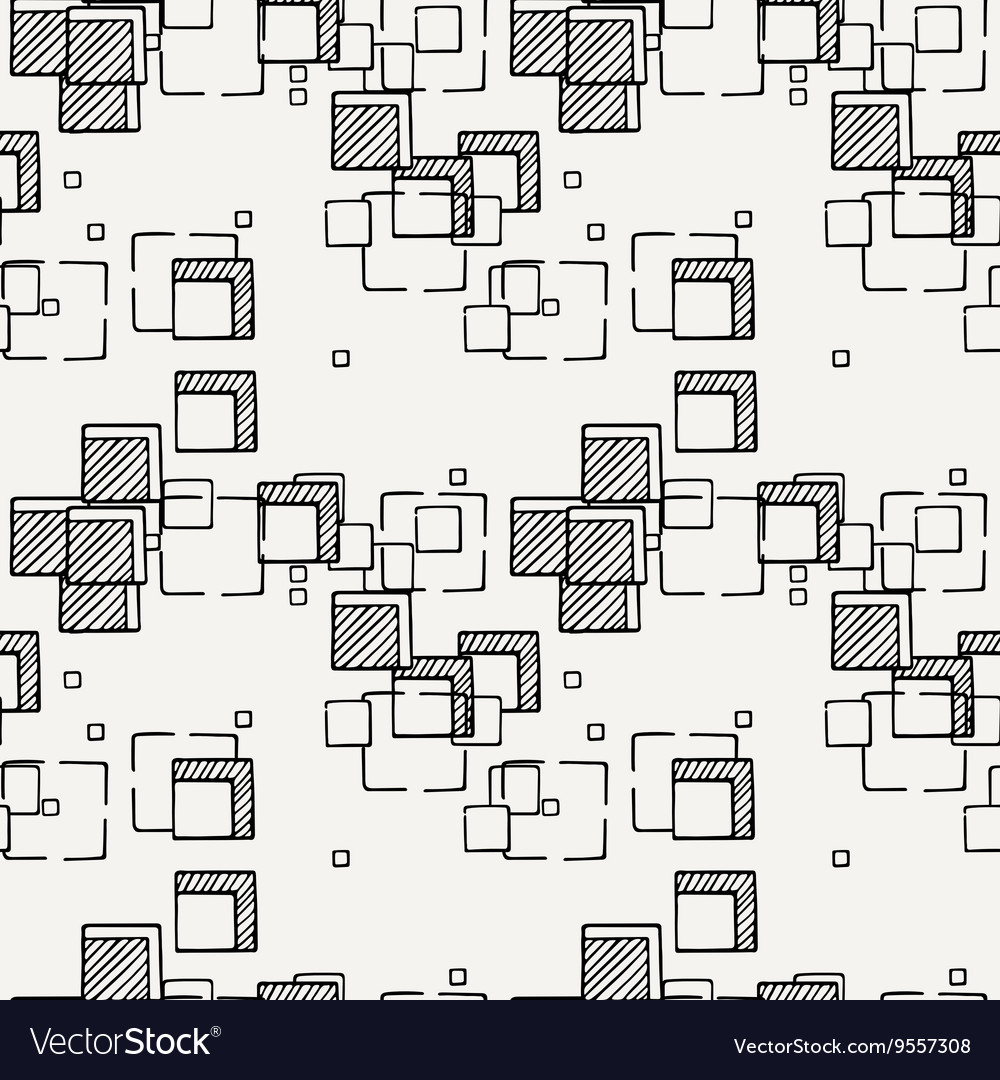 Hand drawn doodle seamless pattern Royalty Free Vector Image