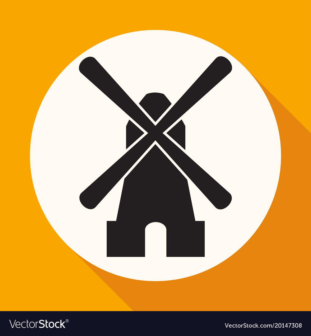 Mill icon Royalty Free Vector Image - VectorStock