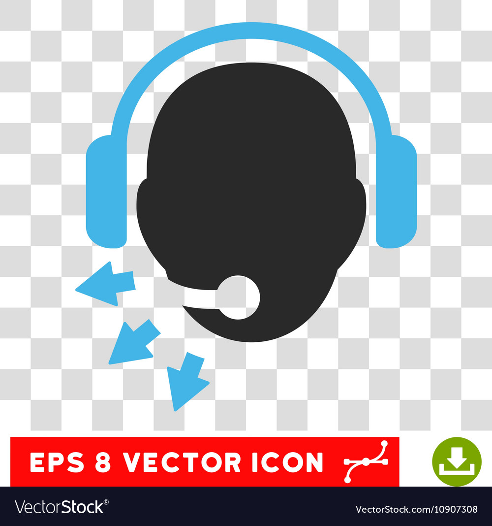Operator message eps icon Royalty Free Vector Image