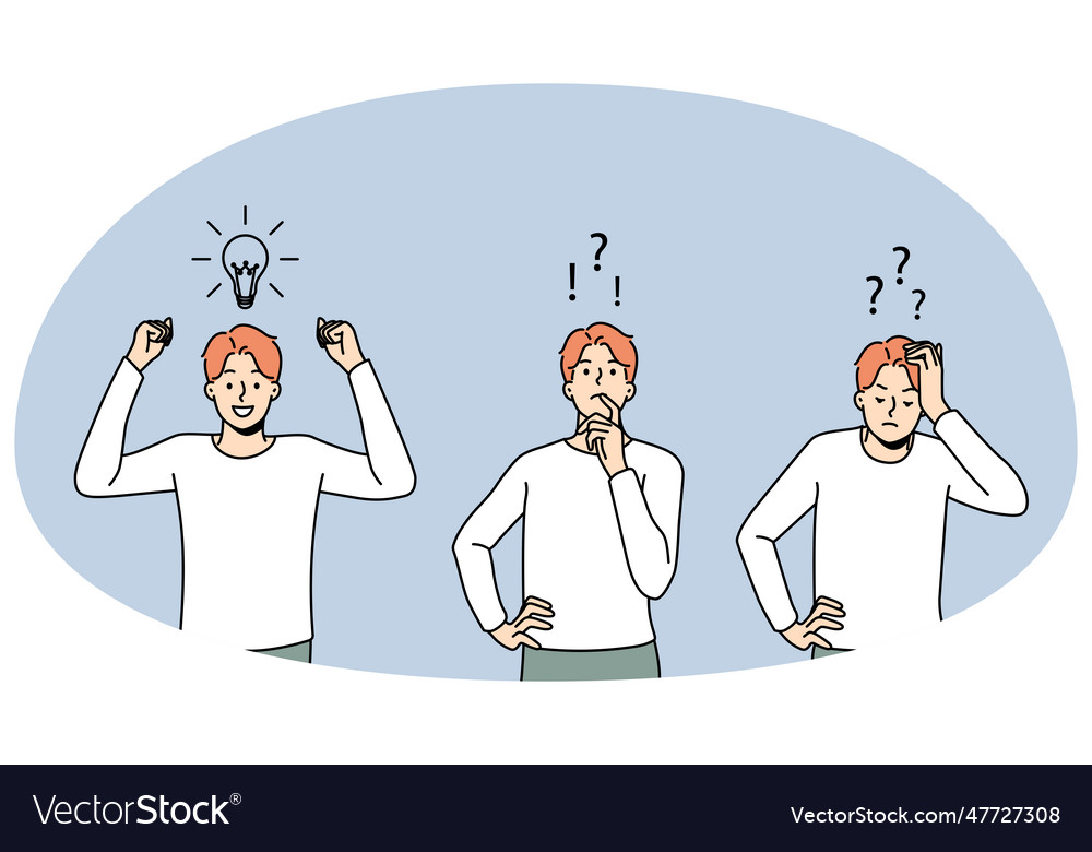 Process of problem solving Royalty Free Vector Image