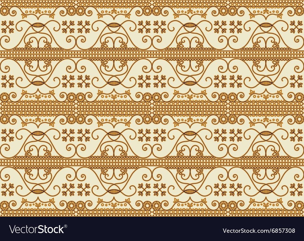 Vintage arabic pattern Royalty Free Vector Image