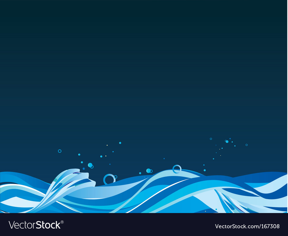Water background Royalty Free Vector Image - VectorStock