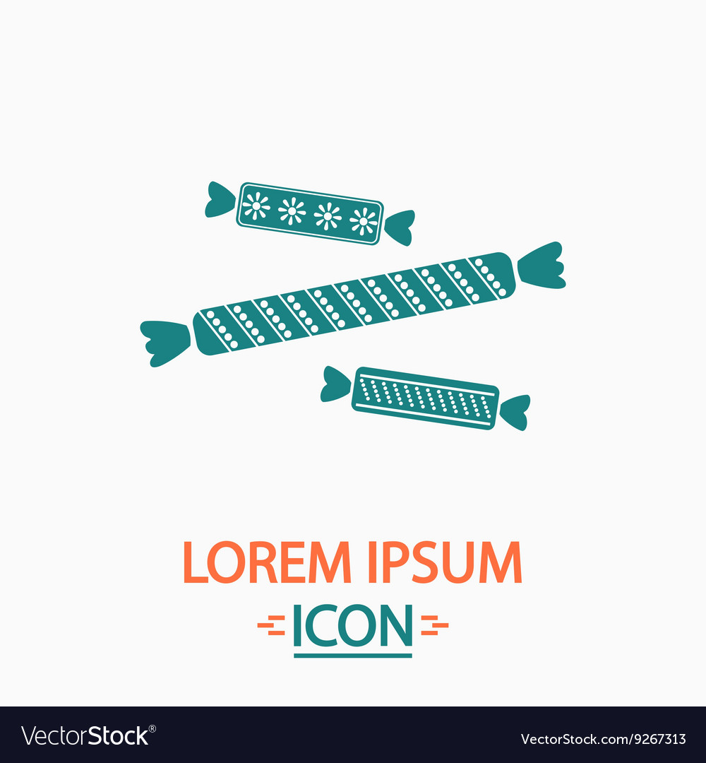 Candy computer symbol Royalty Free Vector Image