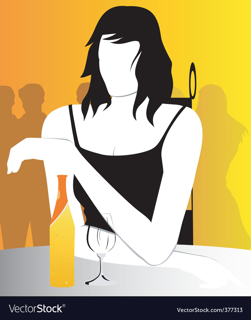 Lady Royalty Free Vector Image - VectorStock