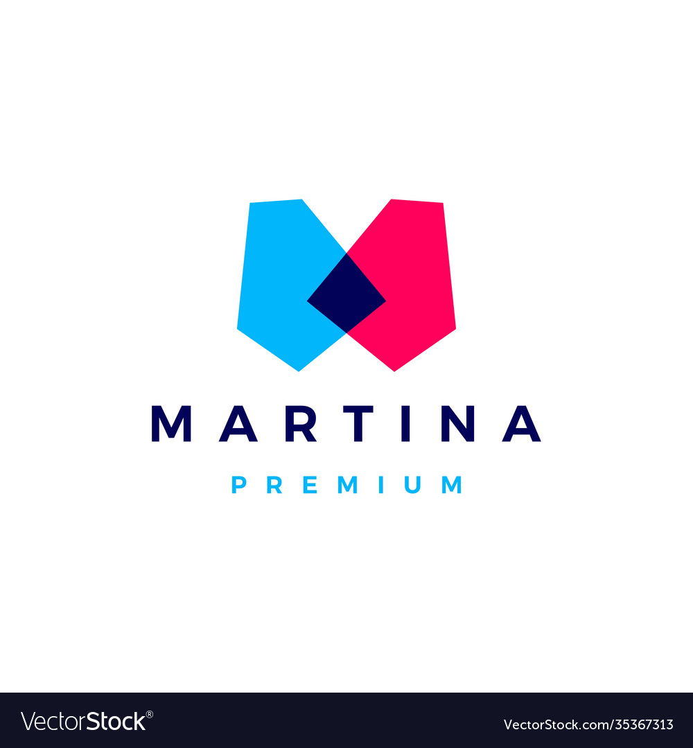 M letter overlapping logo icon Royalty Free Vector Image M letter overlapping logo icon Royalty Free Vector Image