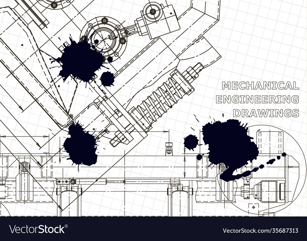 Machine-building industry computer aided design Vector Image