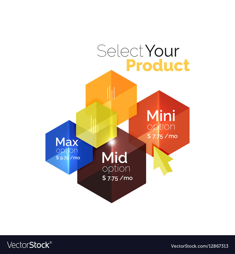 Select choice template Royalty Free Vector Image