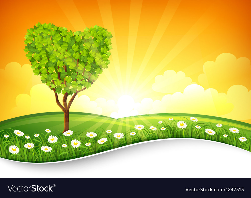 Summer landscape Royalty Free Vector Image - VectorStock