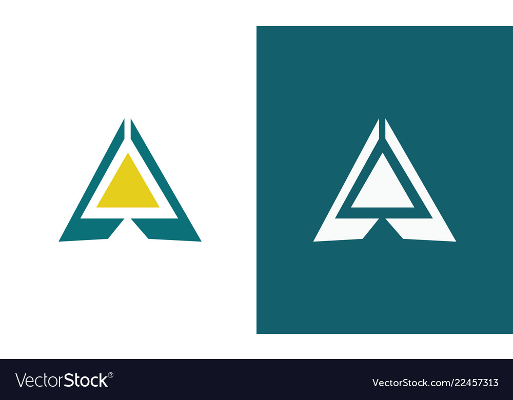 Triangle shape logo Royalty Free Vector Image - VectorStock