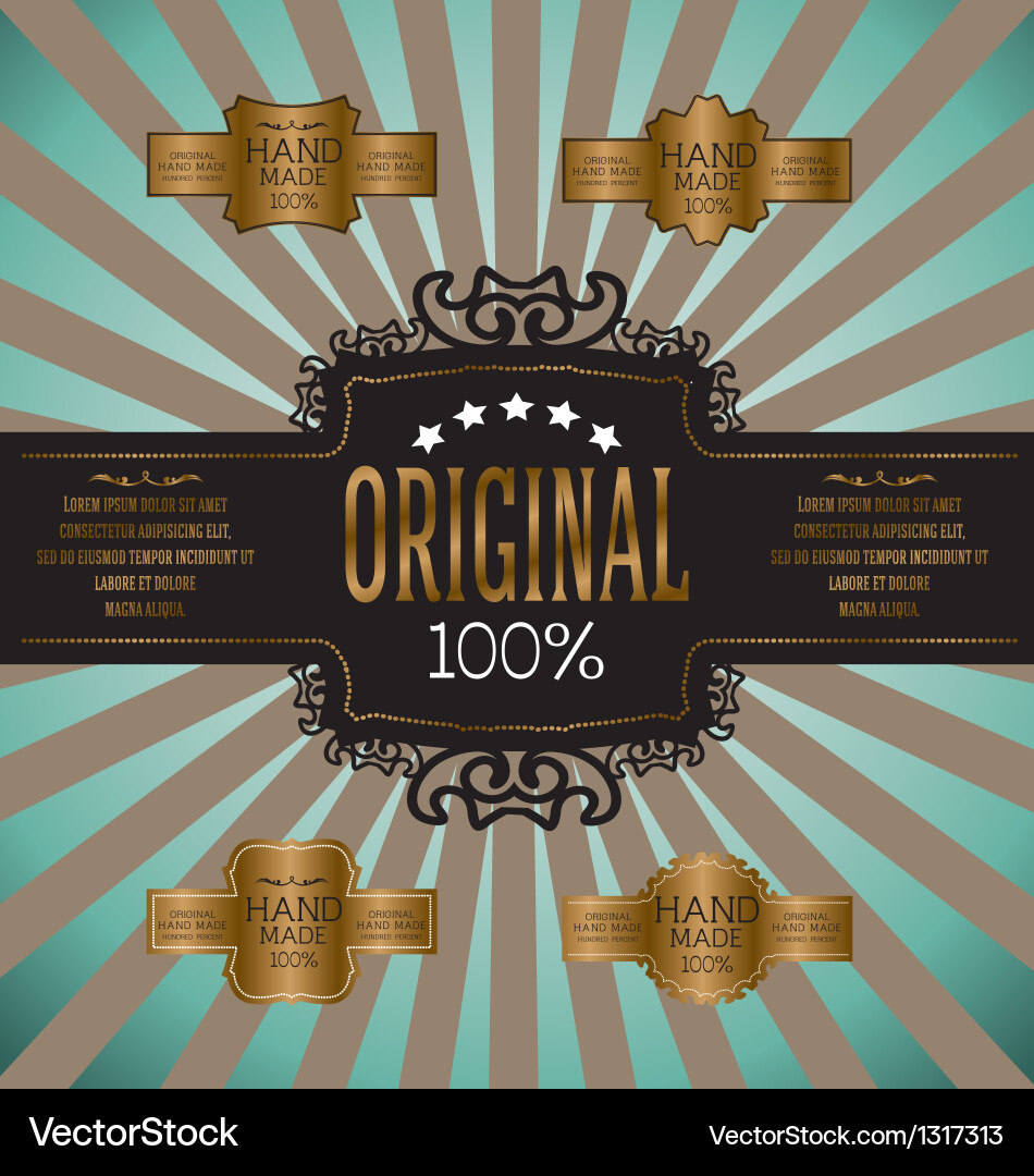 Vintage label for retro banners eps 10 Royalty Free Vector