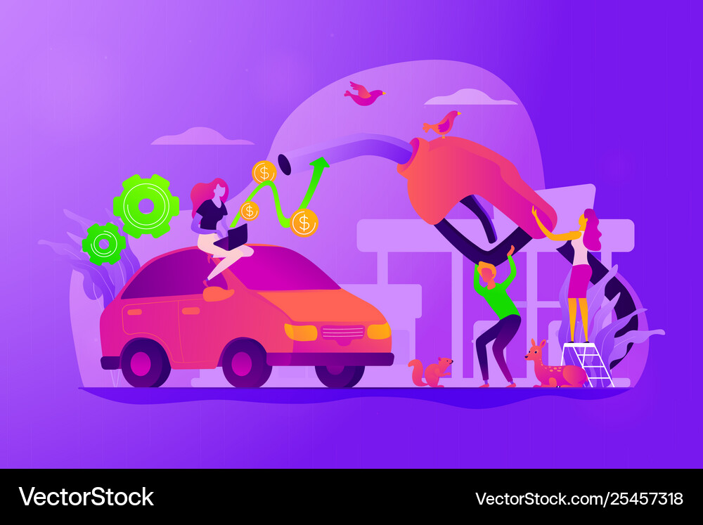 Fuel economy concept Royalty Free Vector Image