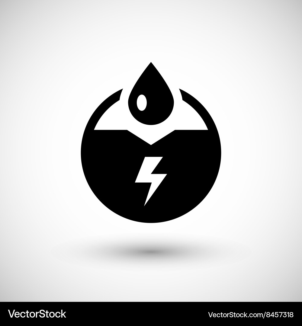 Generation of electricity icon Royalty Free Vector Image