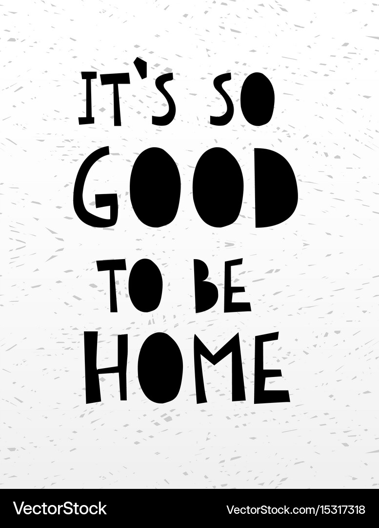 Hand drawn calligraphy lettering it is good Vector Image