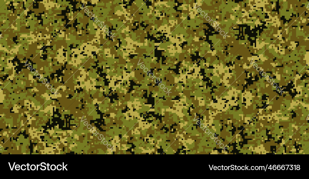 Pixel camouflage for a soldier army uniform Vector Image