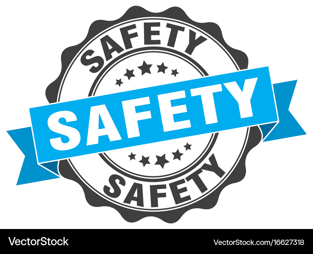Safety stamp sign seal Royalty Free Vector Image