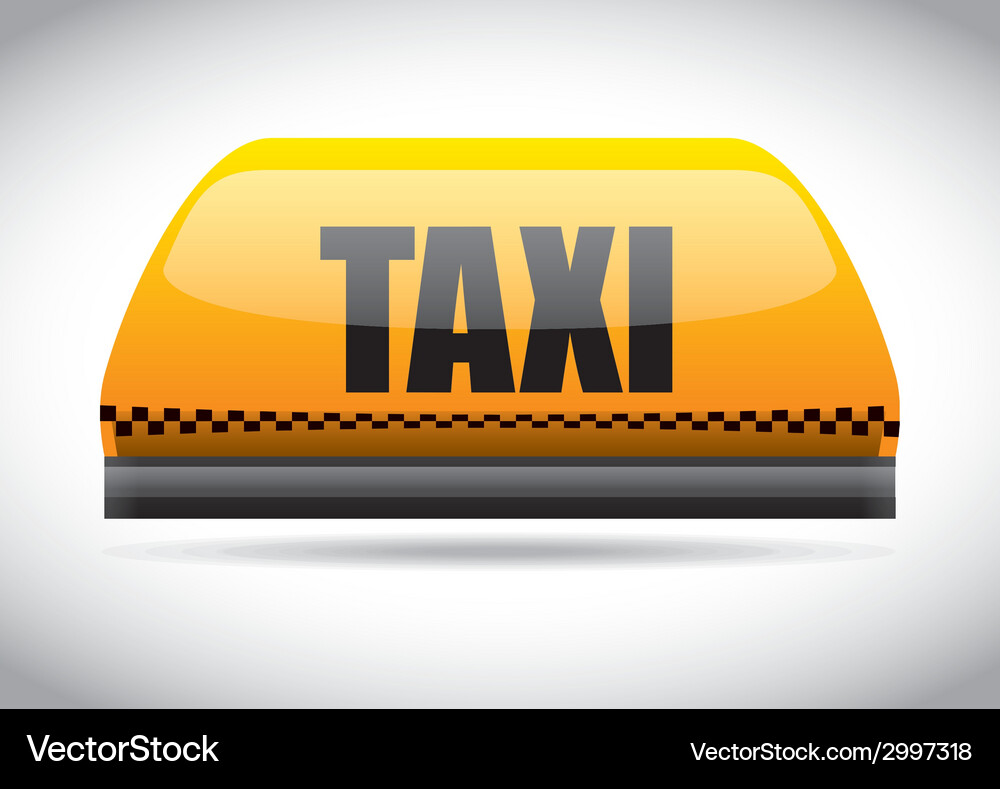 Taxi design over white background Royalty Free Vector Image
