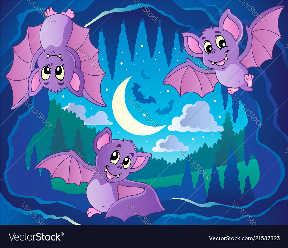 Bats theme image 2 Royalty Free Vector Image - VectorStock