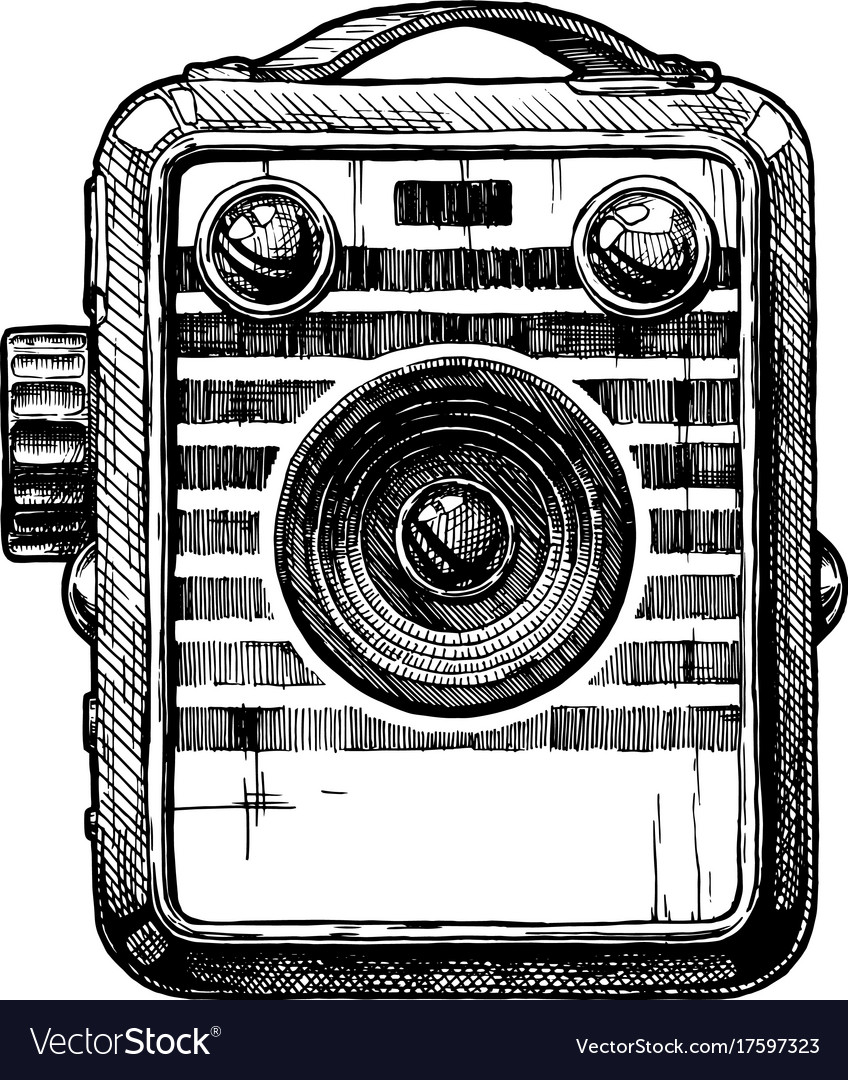 Box camera Royalty Free Vector Image - VectorStock