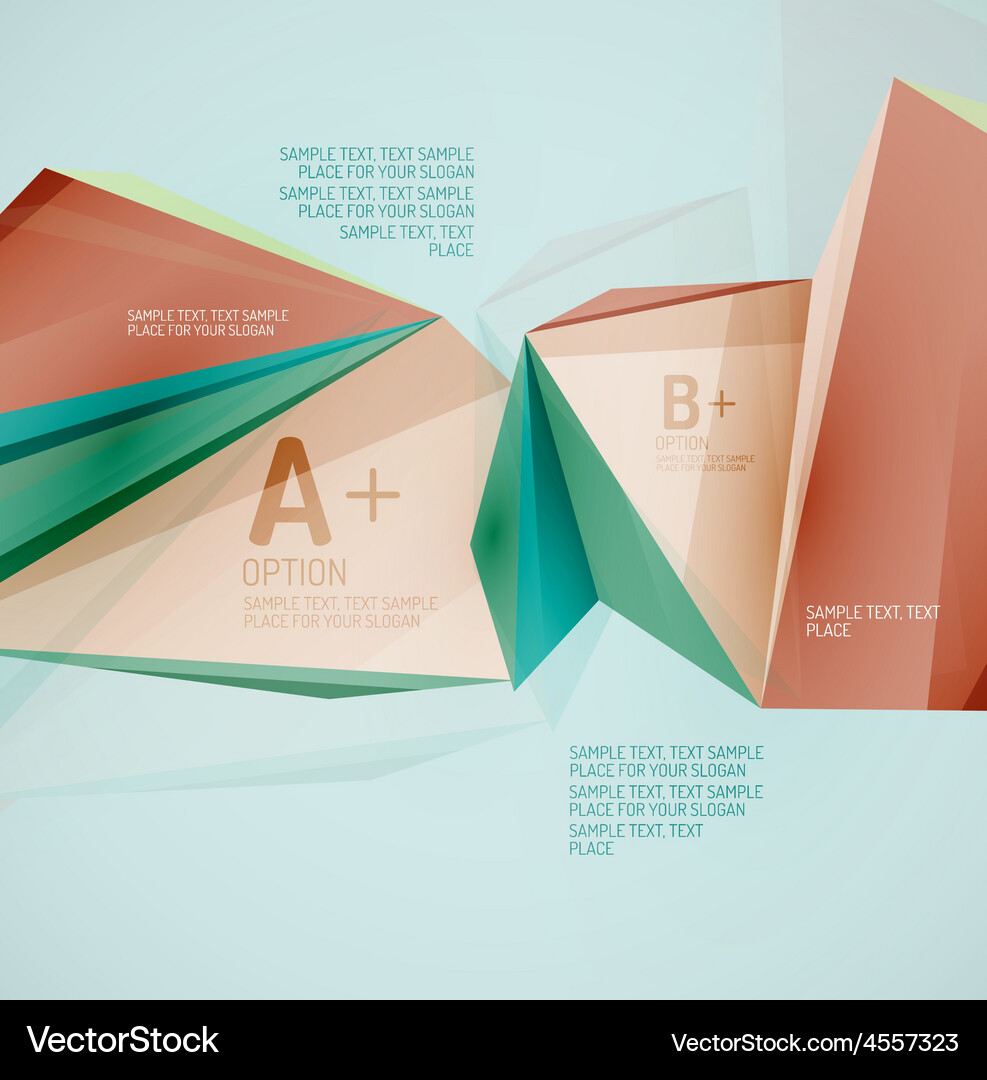 Geometric shapes in the air abstract Royalty Free Vector