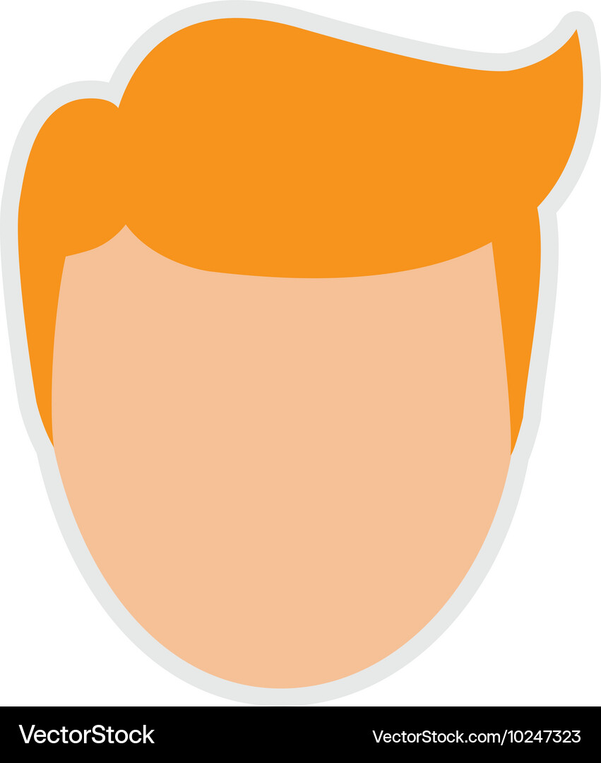 Man male head person icon Royalty Free Vector Image