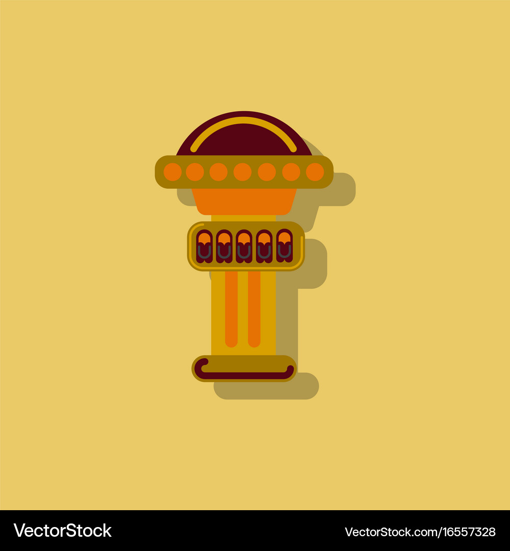 Amusement park circus attraction in sticker style Vector Image