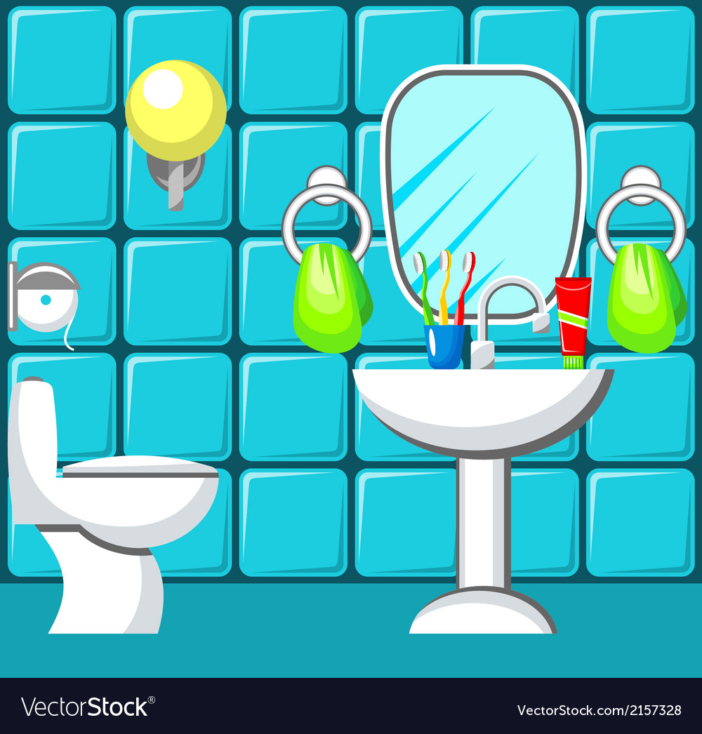Bathroom Royalty Free Vector Image - VectorStock