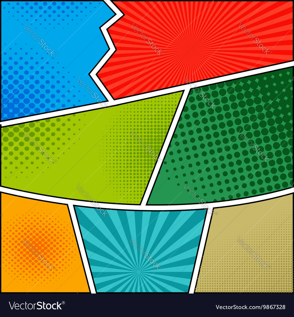 Comics book background Royalty Free Vector Image