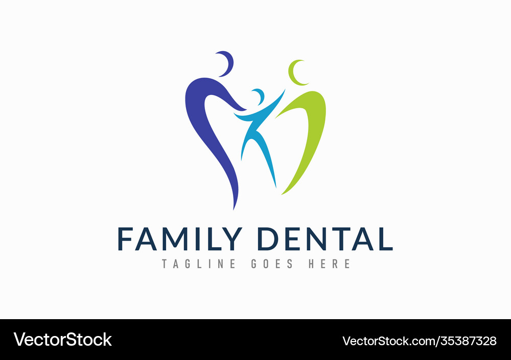 Creative dental logo design usable for business Vector Image