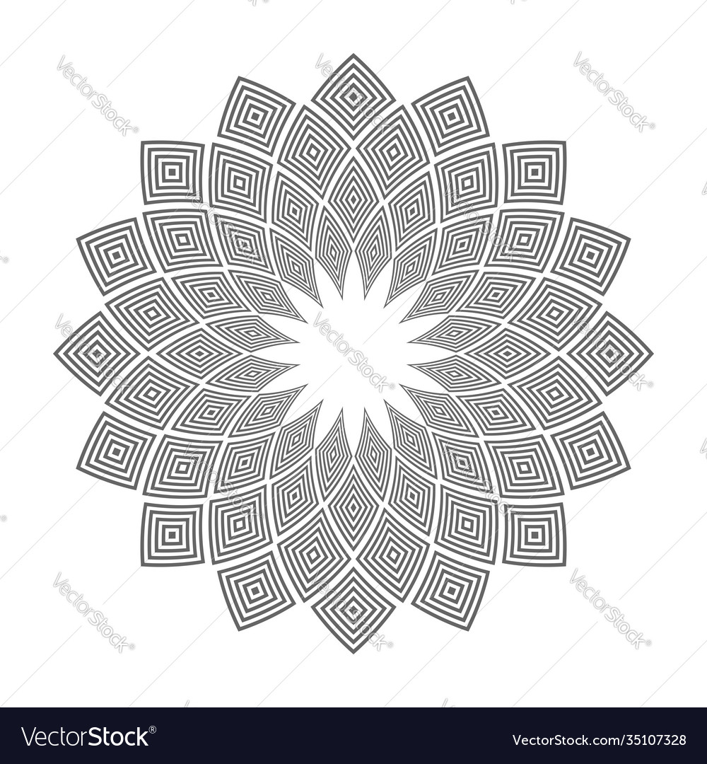 Decorative circle pattern Royalty Free Vector Image