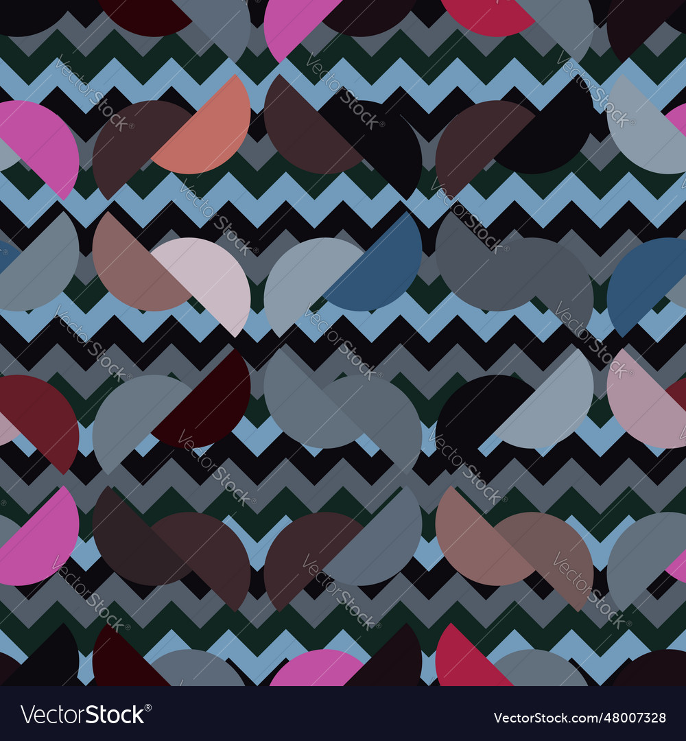 Geometric grid stylized seamless pattern Vector Image