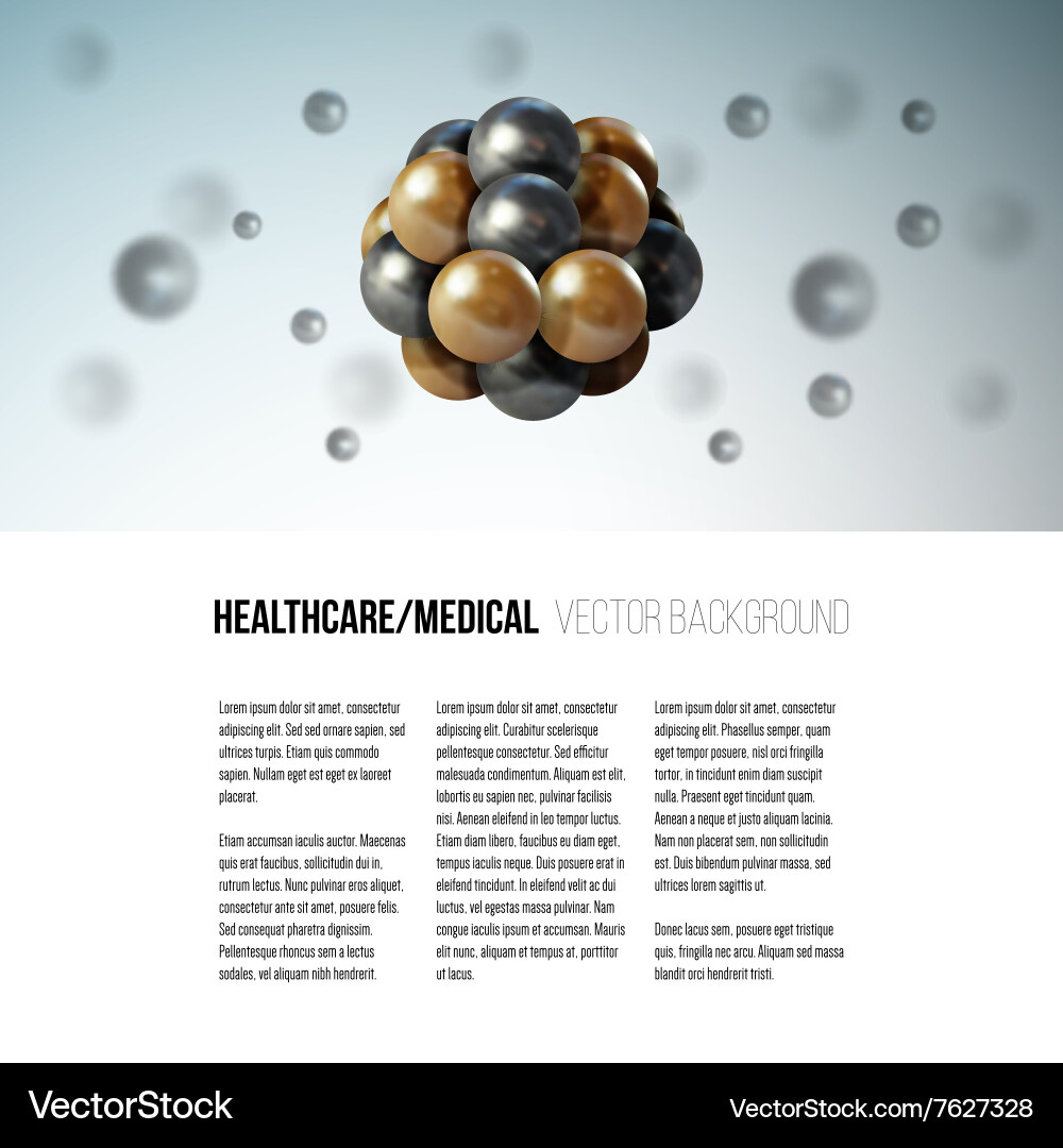 Medical scientific cell abstract graphic design Vector Image